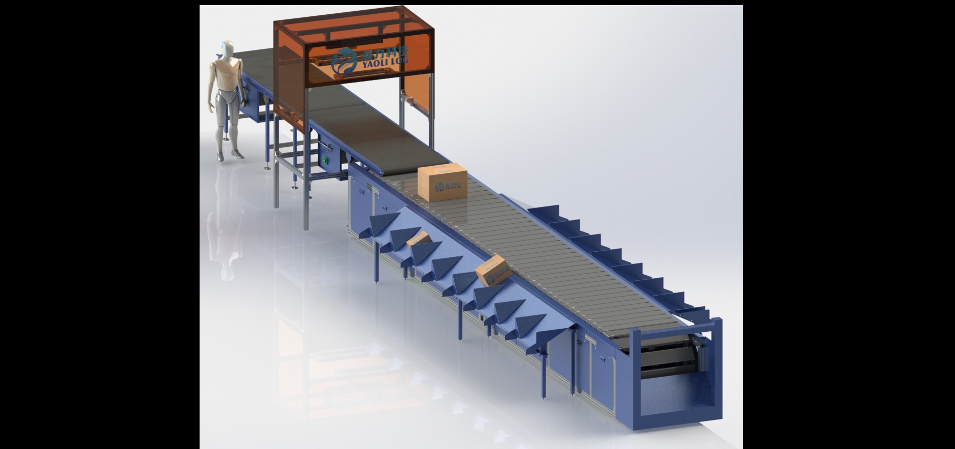 Narrow Intelligent Cross Belt Sorter For E-commerce from China manufacturer - YaoLi